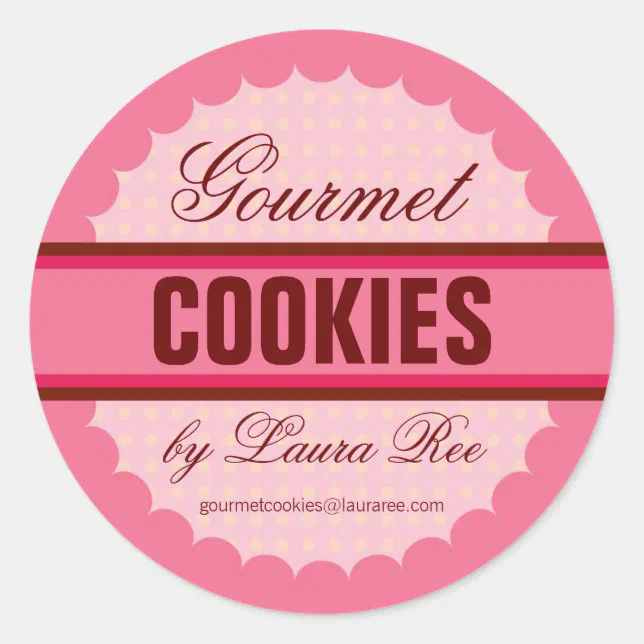 Gourmet Cookie Sticker | Zazzle