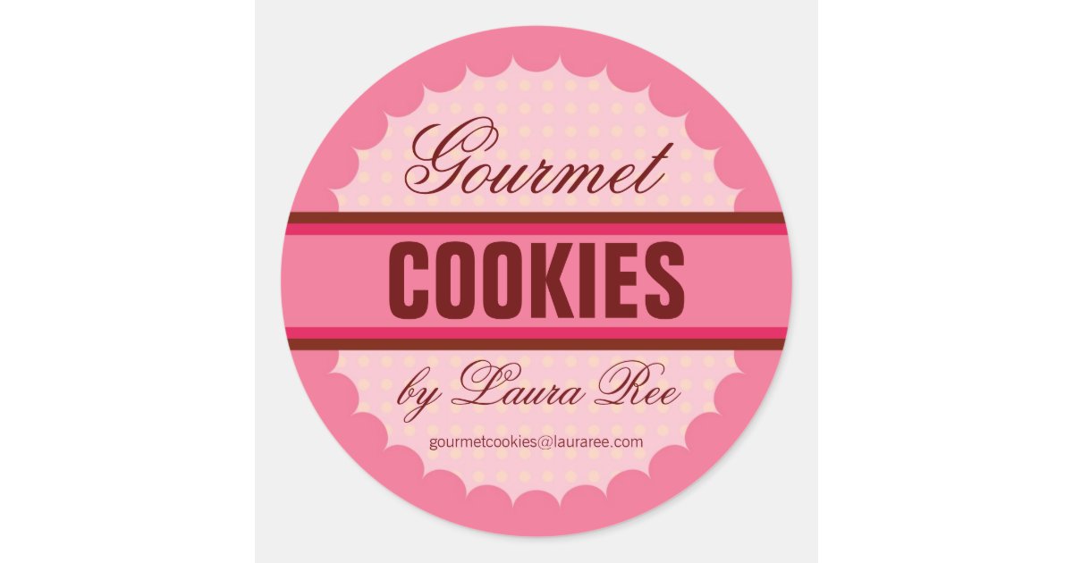 Gourmet Cookie Sticker | Zazzle