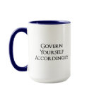 Govern Yourself Accordingly Funny Lawyer Mug | Zazzle