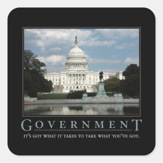 Government Demotivational Sticker Set | Zazzle.com
