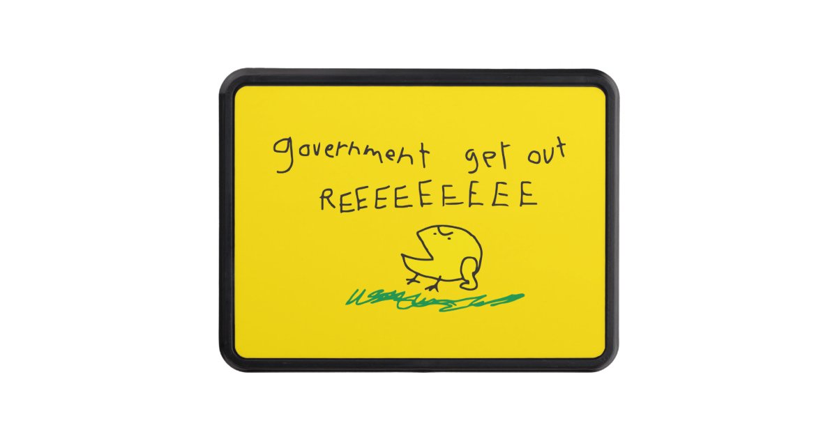 Government get out REE SNEKRIGHT Gadsden Flag Hitch Cover | Zazzle