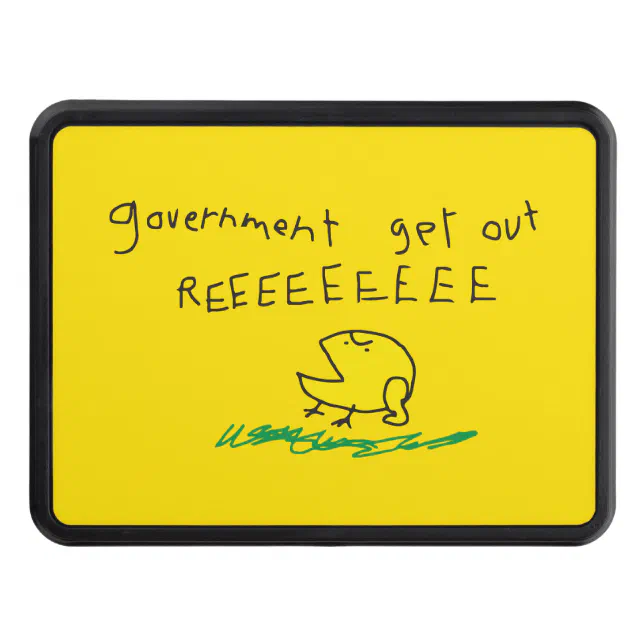 Government get out REE SNEKRIGHT Gadsden Flag Hitch Cover | Zazzle