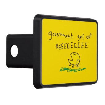 Government get out REE SNEKRIGHT Gadsden Flag Hitch Cover | Zazzle