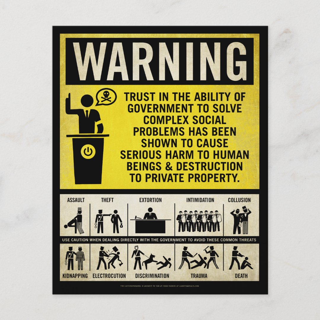 Government Warning Flyer | Zazzle