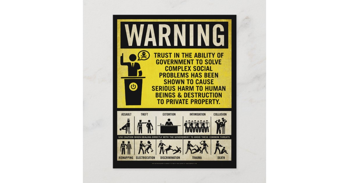 Government Warning Flyer | Zazzle