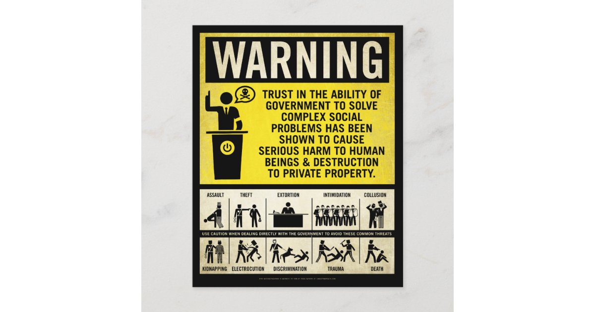 Government Warning Flyer | Zazzle