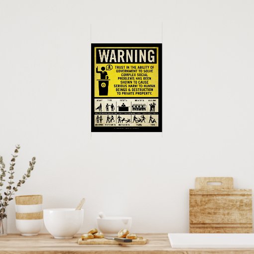 Government Warning Poster | Zazzle