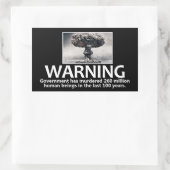 Government Warning Sticker | Zazzle