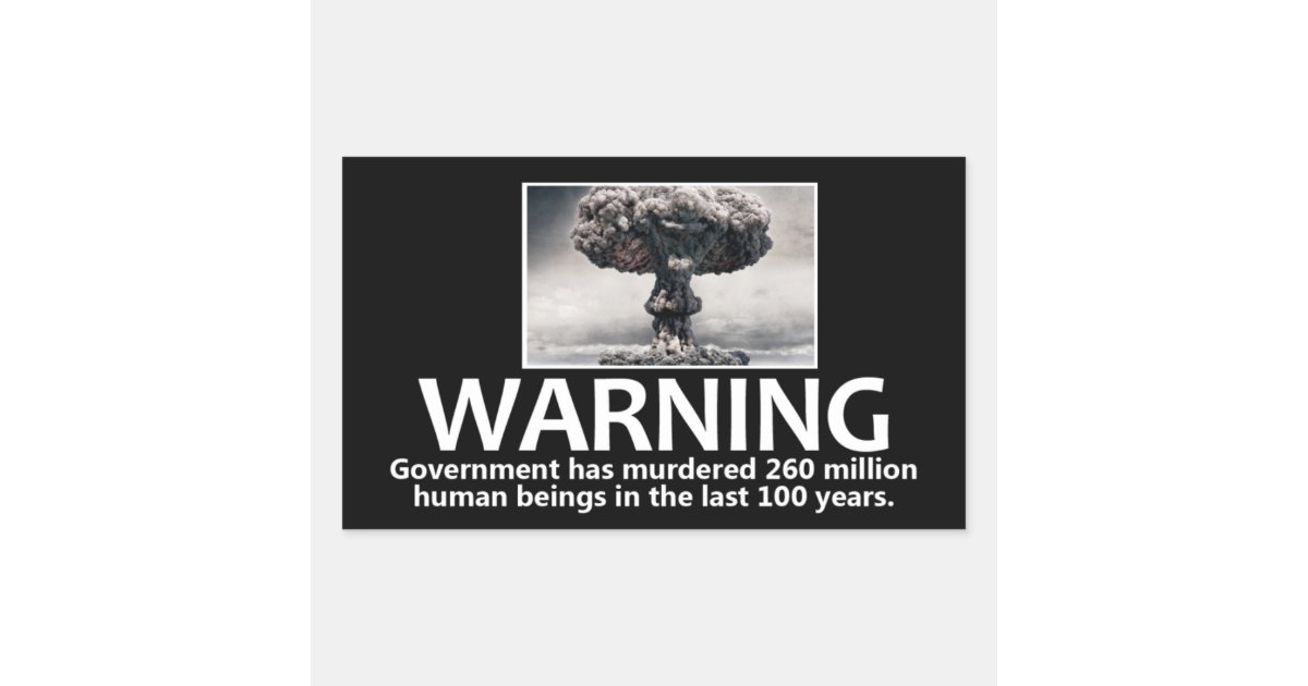 Government Warning Sticker | Zazzle
