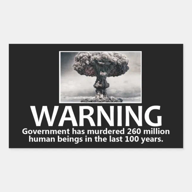 Government Warning Sticker | Zazzle