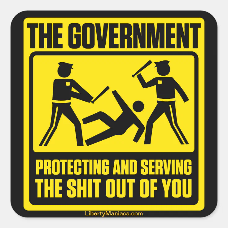 Government Warning Sticker | Zazzle
