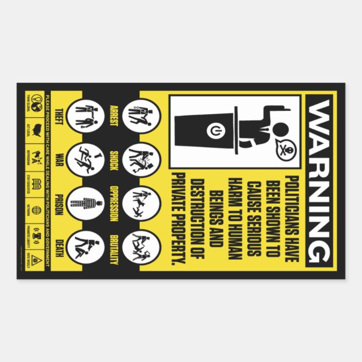 Government Warning Stickers | Zazzle.com