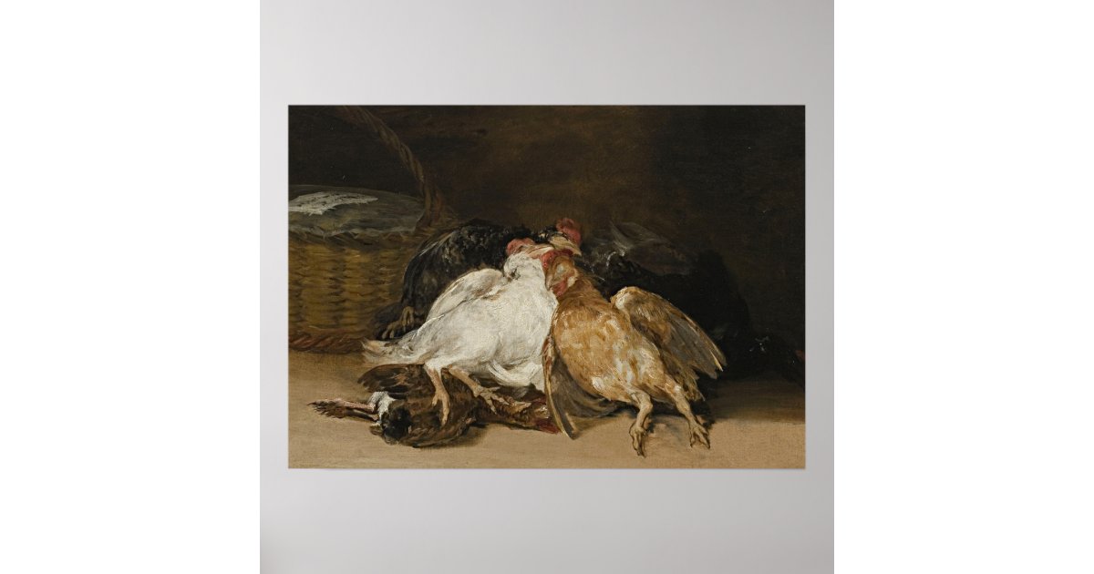 Goya - Dead Bird 1808 Poster | Zazzle