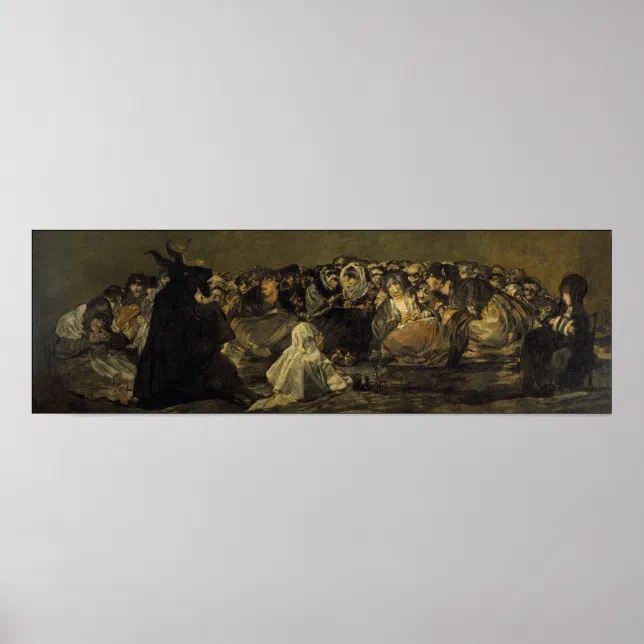 Goya - Witches' Sabbath Great He-Goat 1823 Poster | Zazzle