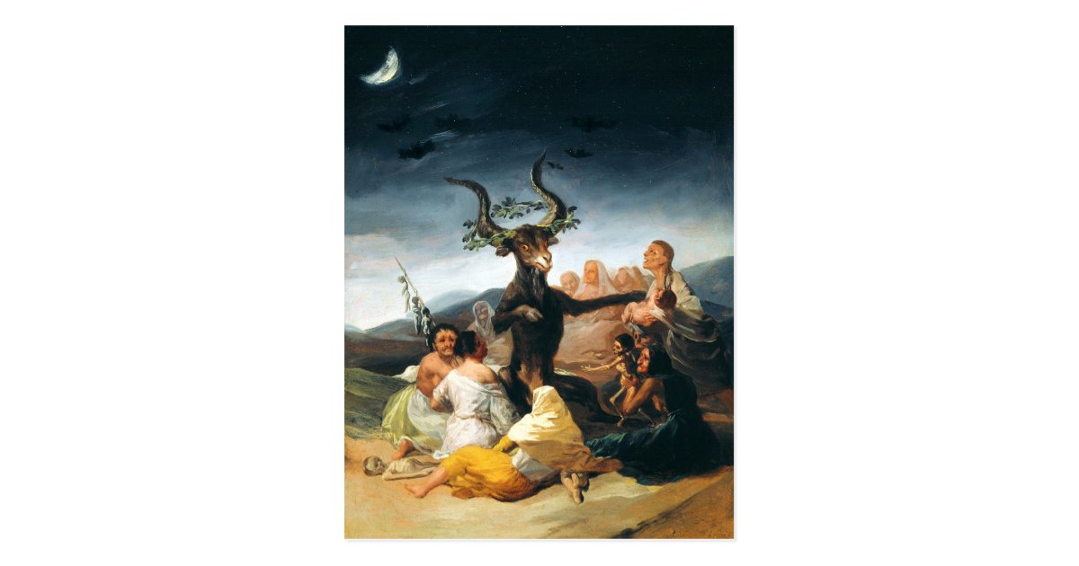 Goya Witches Sabbath Postcard | Zazzle.com