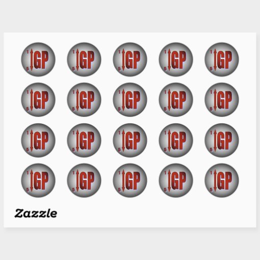 GP Shift Warning Sticker - Red | Zazzle