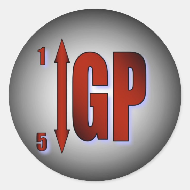 GP Shift Warning Sticker - Red | Zazzle