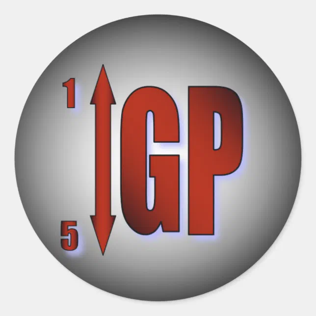 GP Shift Warning Sticker - Red | Zazzle