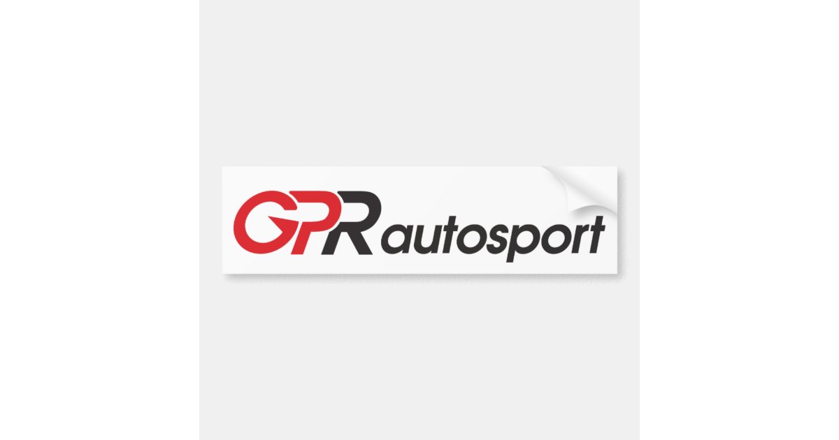 GPR Autosport Bumper Sticker | Zazzle