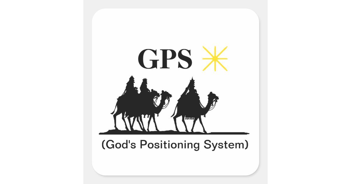 GPS God's Positioning System Stickers | Zazzle