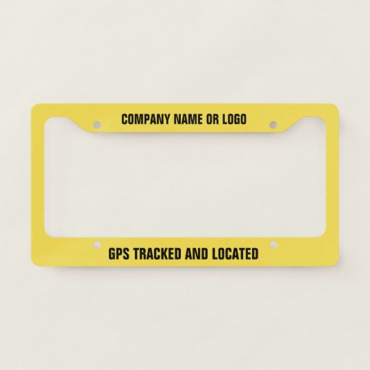 GPS Tracked and Located License Plate Frame | Zazzle.com