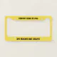 GPS Tracked and Located License Plate Frame | Zazzle