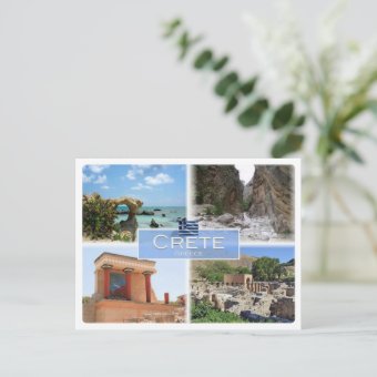 GR Greece - Crete - Postcard | Zazzle