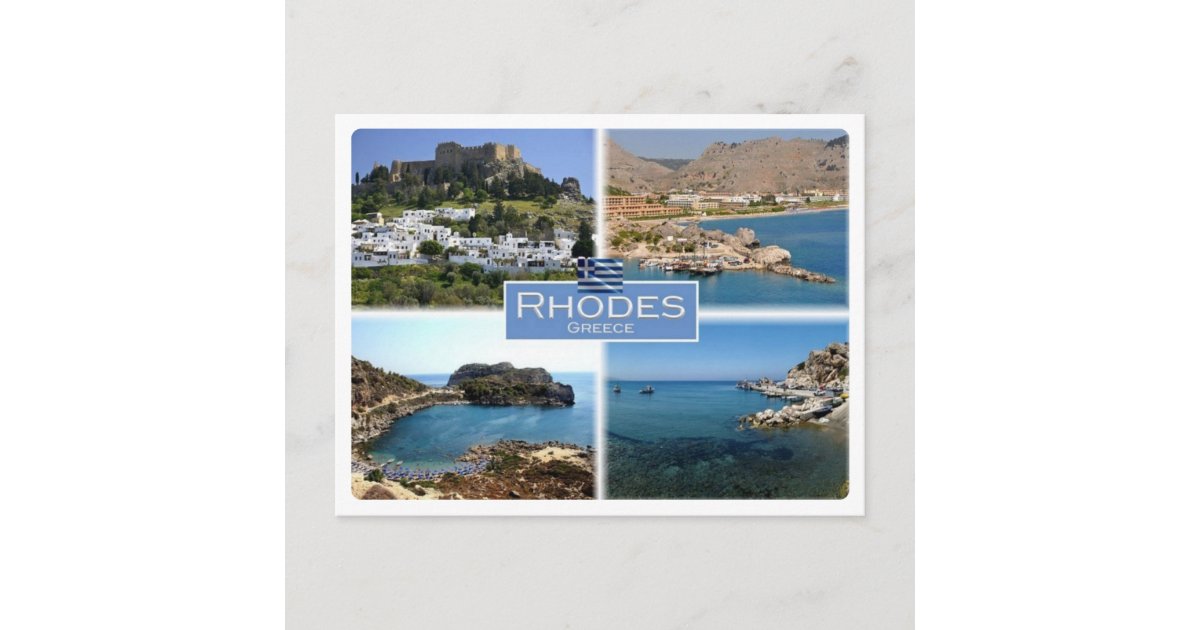 GR Greece - Rhodes - Postcard | Zazzle