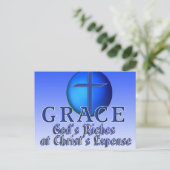 GRACE ACRONYM -GOD'S RICHES AT CHRIST'S EXPENSE POSTCARD | Zazzle