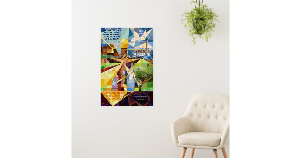 Grace and Mercy Tree of Life Christian art Foam Board | Zazzle