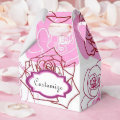 Grace & Appreciation Pink Roses Gable Favor Box | Zazzle