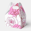 Grace & Appreciation Pink Roses Gable Favor Box | Zazzle