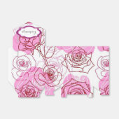Grace & Appreciation Pink Roses Tent Favor Box | Zazzle