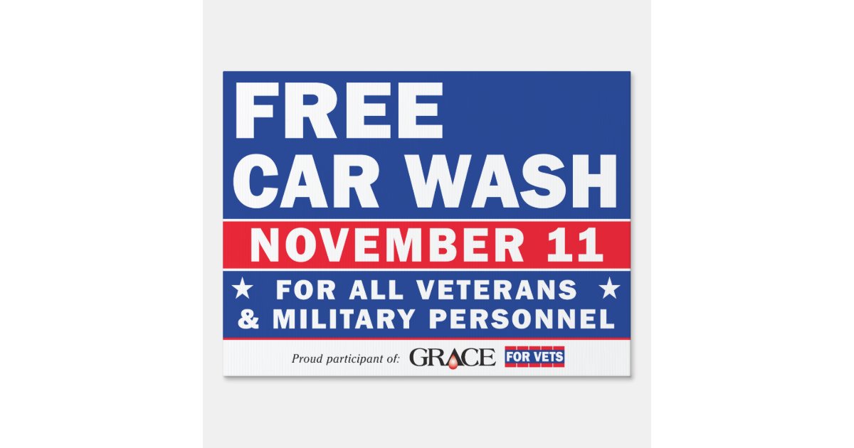 Grace For Vets Yard Sign | Zazzle.com