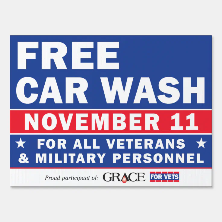 Grace For Vets Yard Sign | Zazzle
