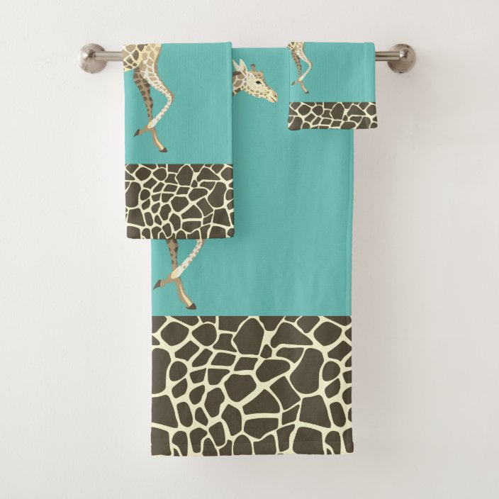 Graceful giraffe bath towel set | Zazzle.com