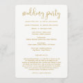 Graceful Script Wedding Ceremony Program Gold | Zazzle