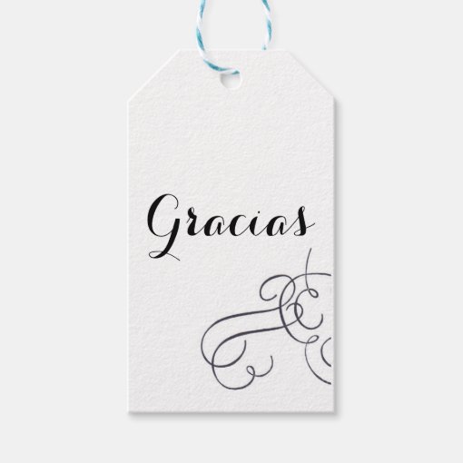 Gracias favor tags | Zazzle