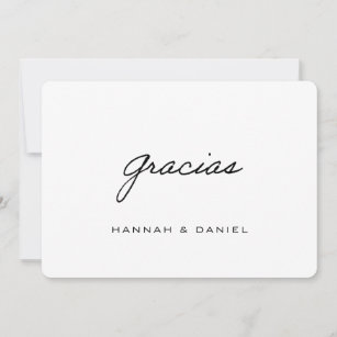 Spanish Wedding Thank You Cards | Zazzle