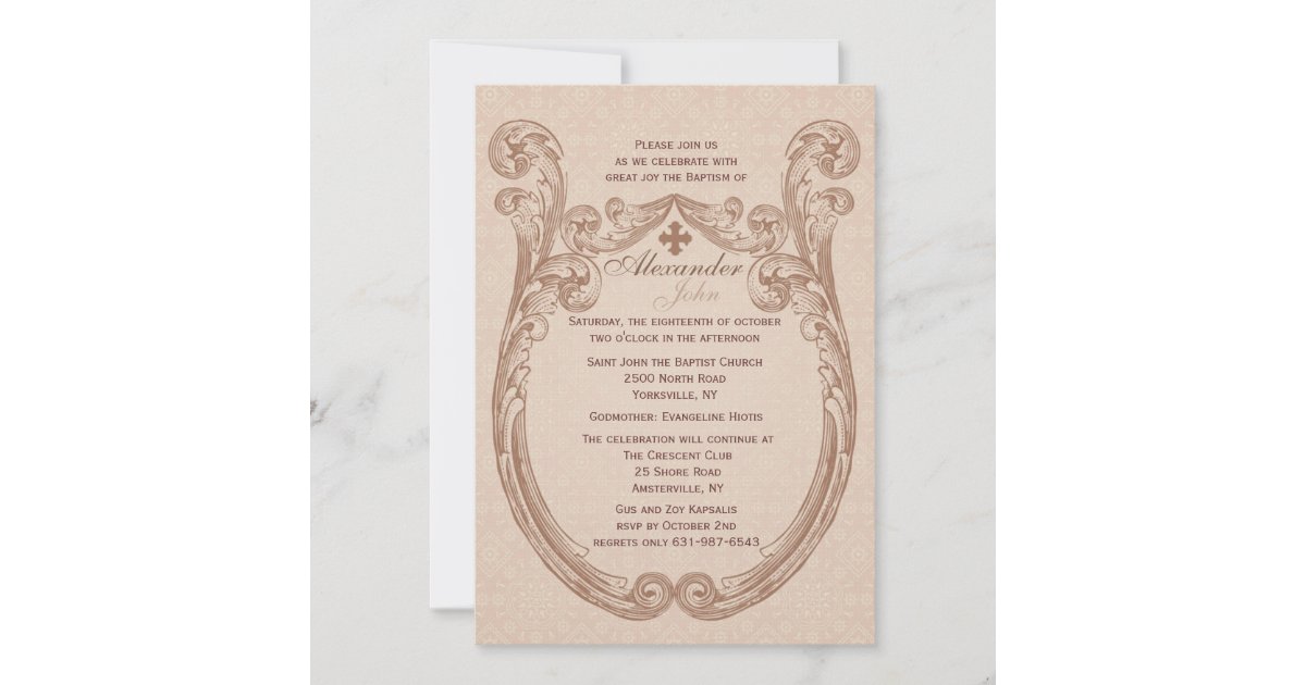Gracious Frame Invitation | Zazzle