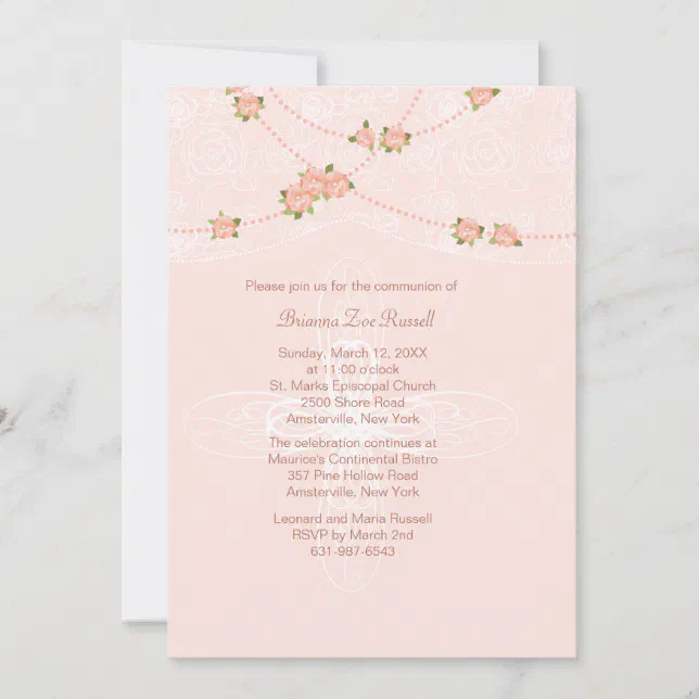 Gracious Lace Invitation | Zazzle