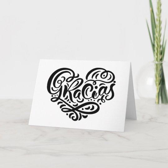 Gracious | Thank You Card | Zazzle.com