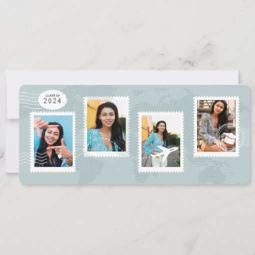 Grad Adventure Awaits Boarding Pass Plane Ticket Invitation | Zazzle