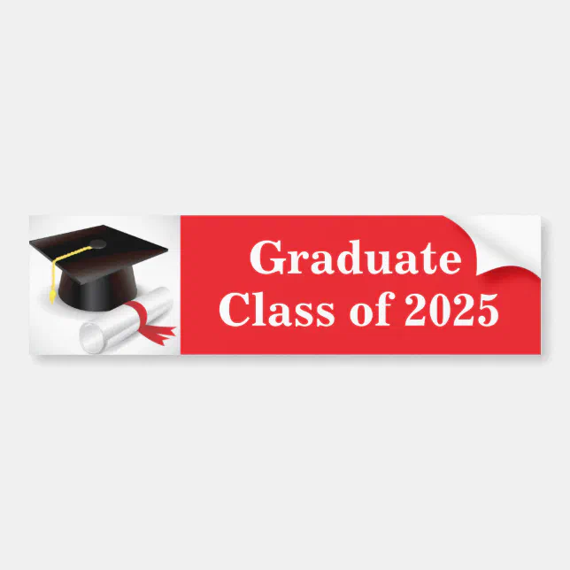 Grad Bumper Sticker | Zazzle