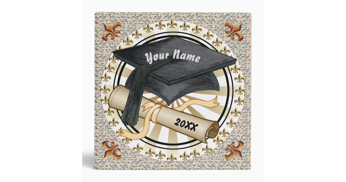 Grad Cap Diploma custom binder | Zazzle