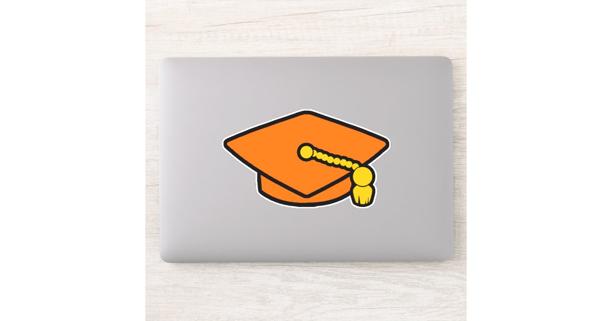 Grad Cap Sticker | Zazzle