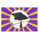 Grad Cap with Purple and Gold Graduation Tissue Paper | Zazzle