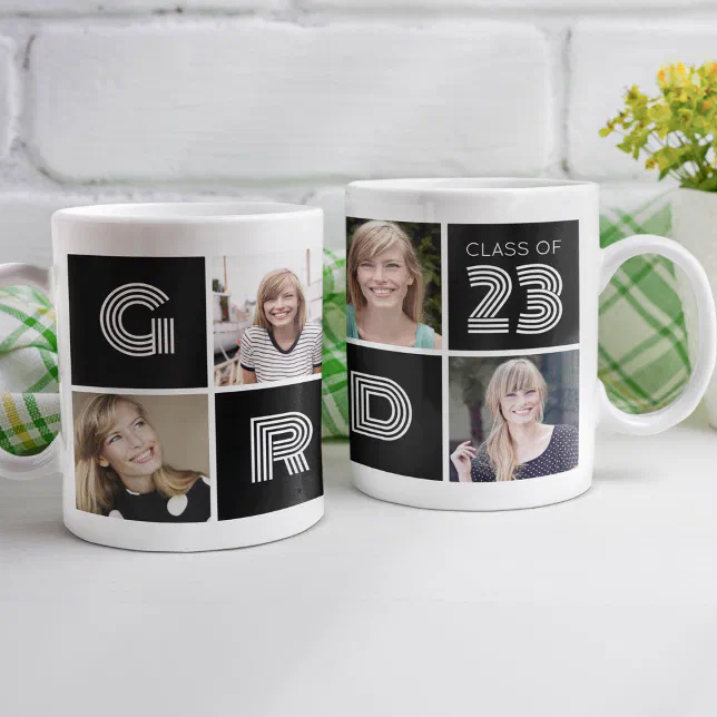 Grad Class of 2023 Photo Collage Coffee Mug | Zazzle