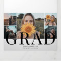 Grad Elegant Photo Tri-Fold Announcement | Zazzle