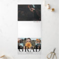 Grad Elegant Photo Tri-Fold Announcement | Zazzle